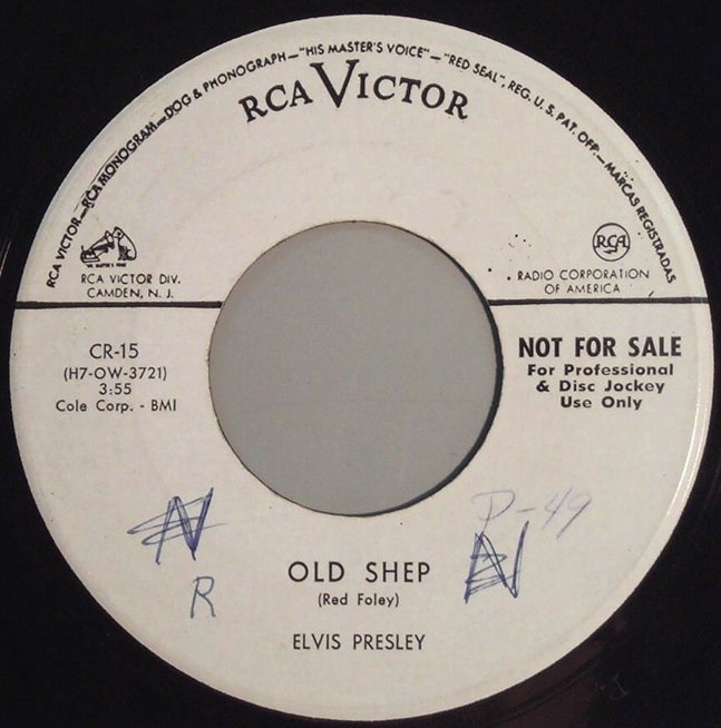 popsike.com - Elvis Presley "Old Shep" Rare One-sided Promo 45 ...