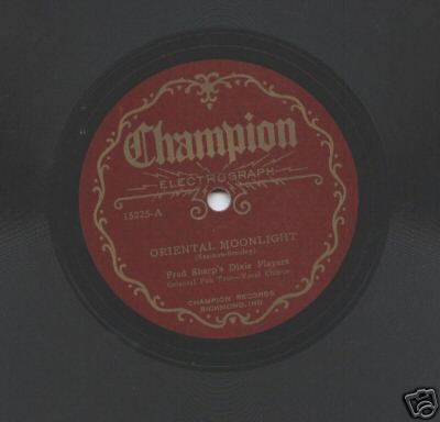 popsike.com - JAZZ 78 RPM FRED SHARP DIXIE PLAYERS CHAMP ELECTROGRAPH ...