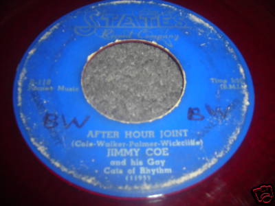 popsike.com - BLUES 45/ JIMMY COE "AFTER HOUR JOINT" ORIG RED VINYL - auction details