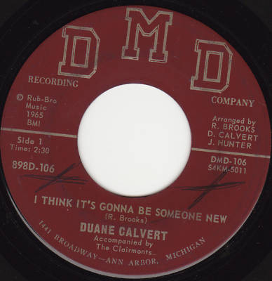 popsike.com - NORTHERN SOUL 45 RPM - DUANE CALVERT on DMD RECORDS ...