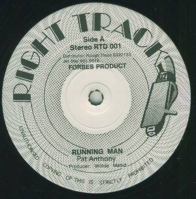 popsike.com - PAD ANTHONY - RUNNING MAN - ORIG RIGHT TRACK 12" LISTEN ...