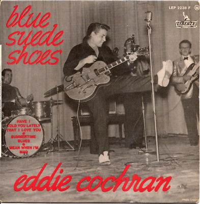 popsike.com - RARE EDDIE COCHRAN "BLUE SUEDE SHOES" FRENCH 60'S EP - auction details