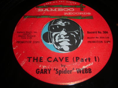 popsike.com - GARY SPIDER WEBB Rare Surf Garage 45 on Bamboo The Cave ...