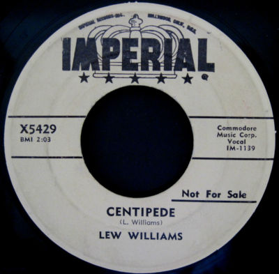 popsike.com - Rare ROCKABILLY LEW WILLIAMS CENTIPEDE/ABRA CADABRA ...