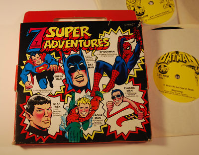 popsike.com - VINTAGE 1975 Power Records Vinyl Set Star Trek Spiderman ...