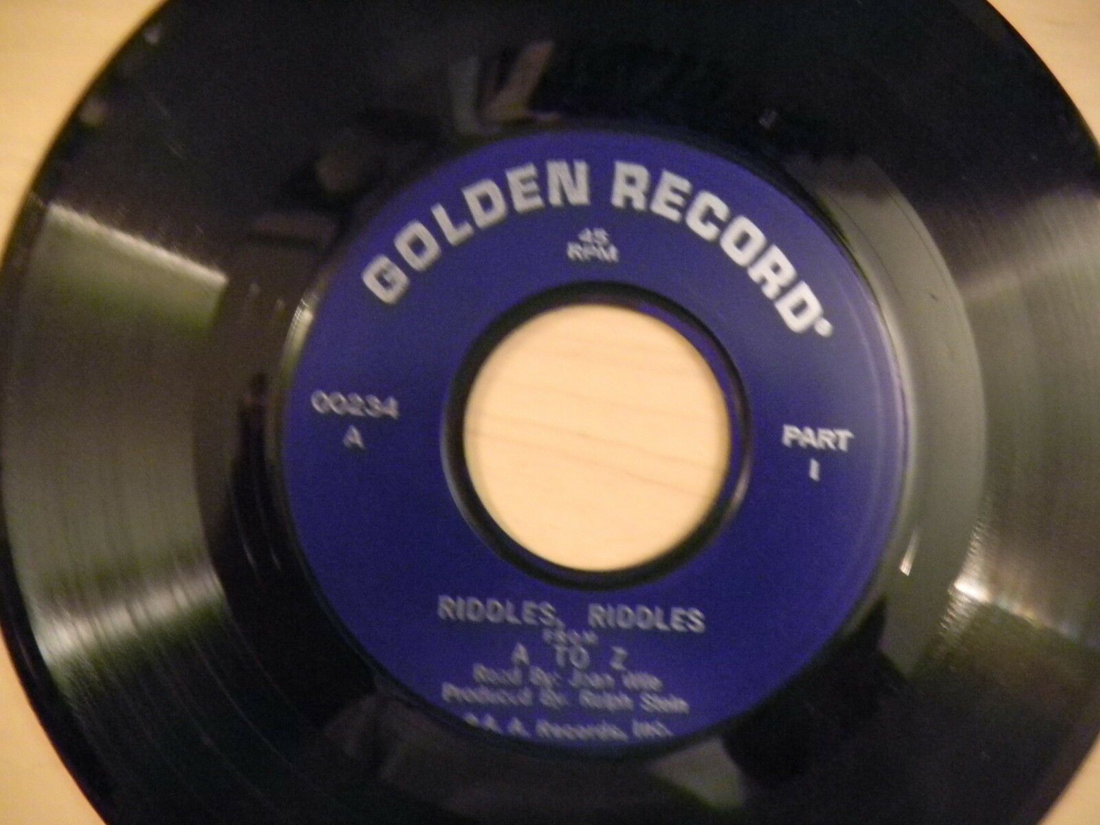 popsike.com - RARE Vintage Little Golden Book and Record RIDDLES ...