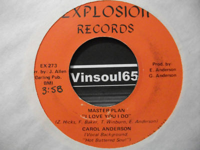 popsike.com - *listen* RARE DETROIT 70s Carol Anderson "Master plan ...