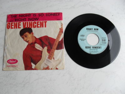 popsike.com - Gene Vincent very rare US '45 with rare Picture Cover ...