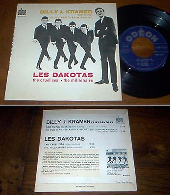 popsike.com - RARE French EP 45t BIEM (7') Billy J. KRAMER et LES DAKOTAS (The Beatles 1963 ...