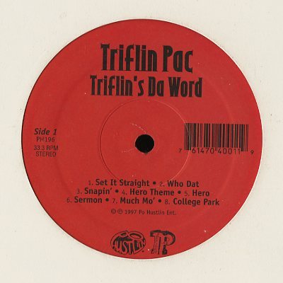 popsike.com - Triflin Pac "Trfilin's Da Word" G Rap Indie LP Po Hustlin ...