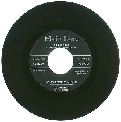 popsike.com - RARE 45 RPM Lee Andrews & The Hearts, Main Line Records ...