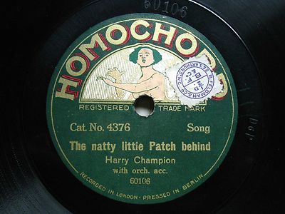 popsike.com - MUSIC HALL STAR HARRY CHAMPION ON RARE 1911 HOMOCHORD 78 ...