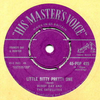 popsike.com - BOBBY DAY & THE SATELLITES:LITTLE BITTY PRETTY ONE-1955 ...