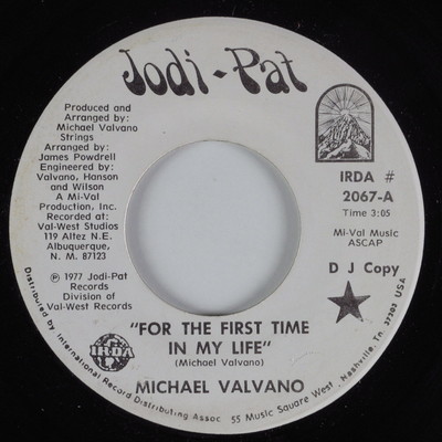 popsike.com - 70's Soul 45 MICHAEL VALVANO For the First Time in My ...