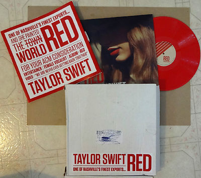 popsike.com - Taylor Swift "Red" ACM Consideration Promotional Box-Red ...