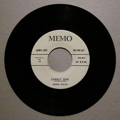 popsike.com - ANNE KEITH: LONELY GIRL / LOVER'S PRAYER 1958 ORIG. MEMO ...