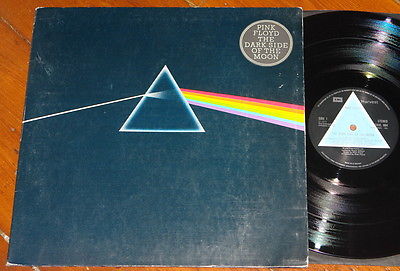 popsike.com - PINK FLOYD DARK SIDE OF THE MOON DSOTM UK LP SOLID BLUE ...