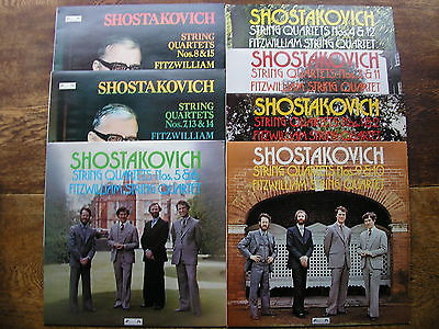 popsike.com - THE COMPLETE SHOSTAKOVICH STRING QUARTETS: FITZWILLIAM STRING QUARTET 7LP NM ...