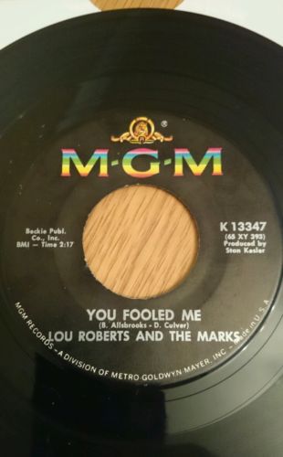 popsike.com - LOU ROBERTS AND THE MARKS = YOU FOOLED ME = MONSTER ...