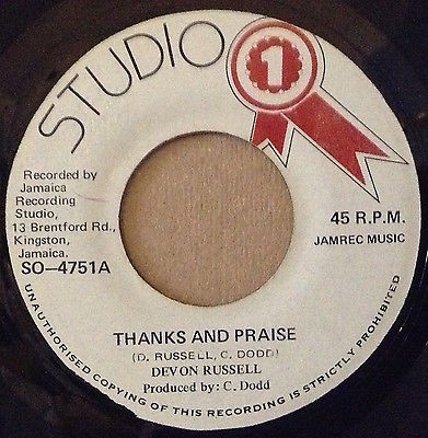 popsike.com - Devon Russell - Thanks And Praise JA7 LISTEN? - auction ...