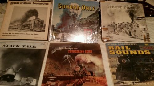 popsike.com - 7 RAILROAD / TRAIN Sounds, Steam Locomotive railway LP ...