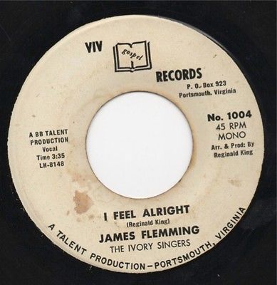 popsike.com - JAMES FLEMMING I Feel Alright RARE VIRGINIA GOSPEL FUNK ...