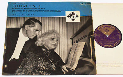 popsike.com - BEETHOVEN: SONATAS FOR CELLO & PIANO HOELSCHER NEY/ORIGINAL TELEFUNKEN 140087/NM ...