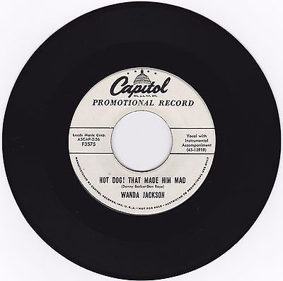 popsike.com - Rockabilly WLP 45 Wanda Jackson " Hot Dog That Made Him ...