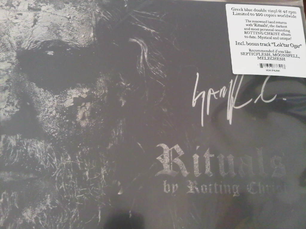 popsike.com - Rotting Christ ?Rituals 2 LP 45 RPM Limited Greek Blue ...