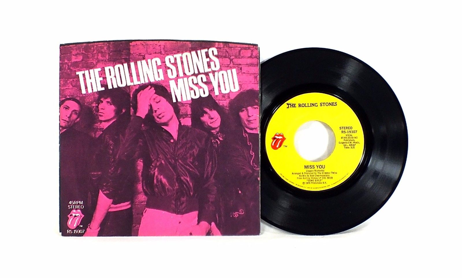 popsike.com - THE ROLLING STONES "Miss You" EX/EX 1978 US ORIG. 7" SINGLE w/ PICTURE SLEEVE ...