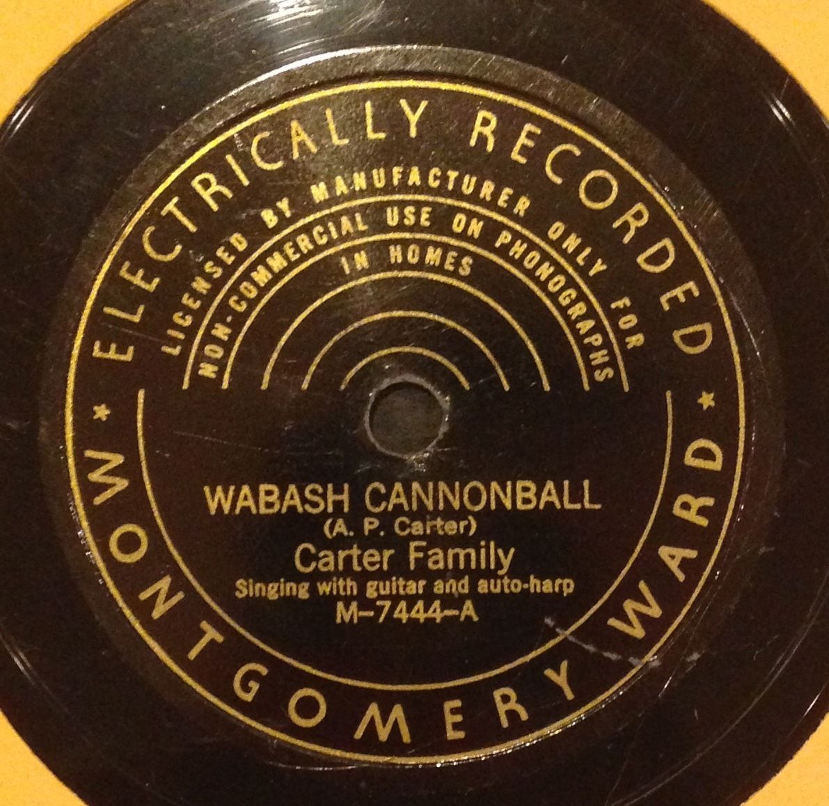 popsike.com - The Carter Family Wabash Cannonball/If One Won't Another ...