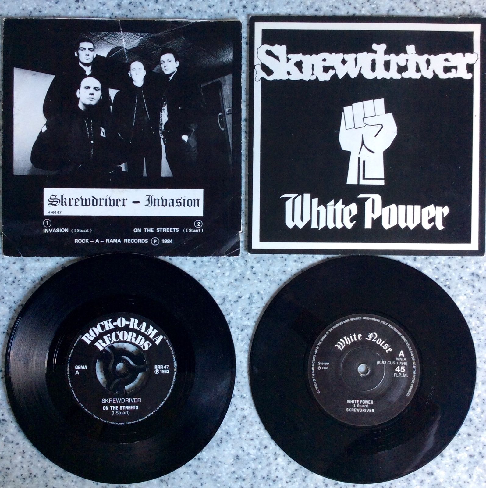 popsike.com - PUNK RARE SCREWDRIVER 7" Sgle/EP FOR SALE"Invasion ...