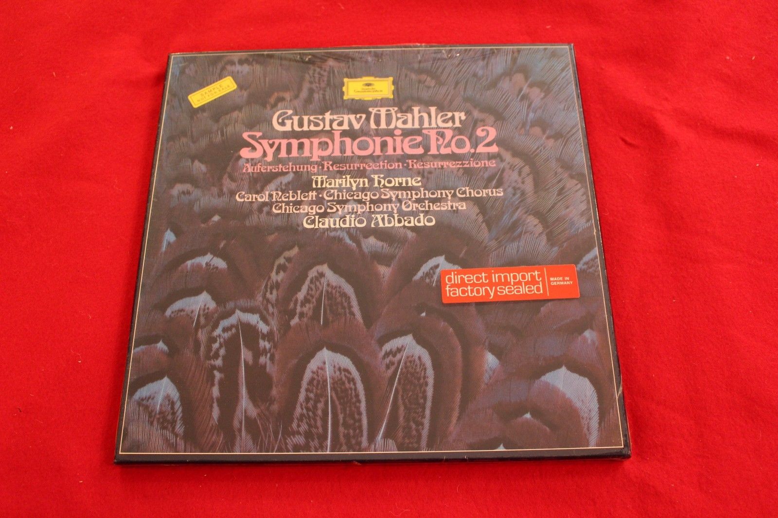 popsike.com - MAHLER SYM NO 2 RESURRECTION ABBADO LP BOX SEALED DGG ...