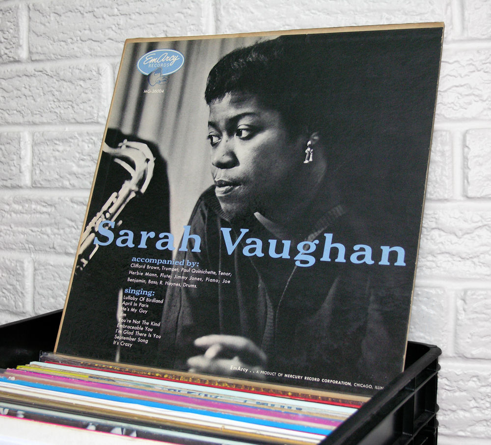 popsike.com - SARAH VAUGHAN 1955 LP DG Blue Back EmArcy 36004 DG with ...