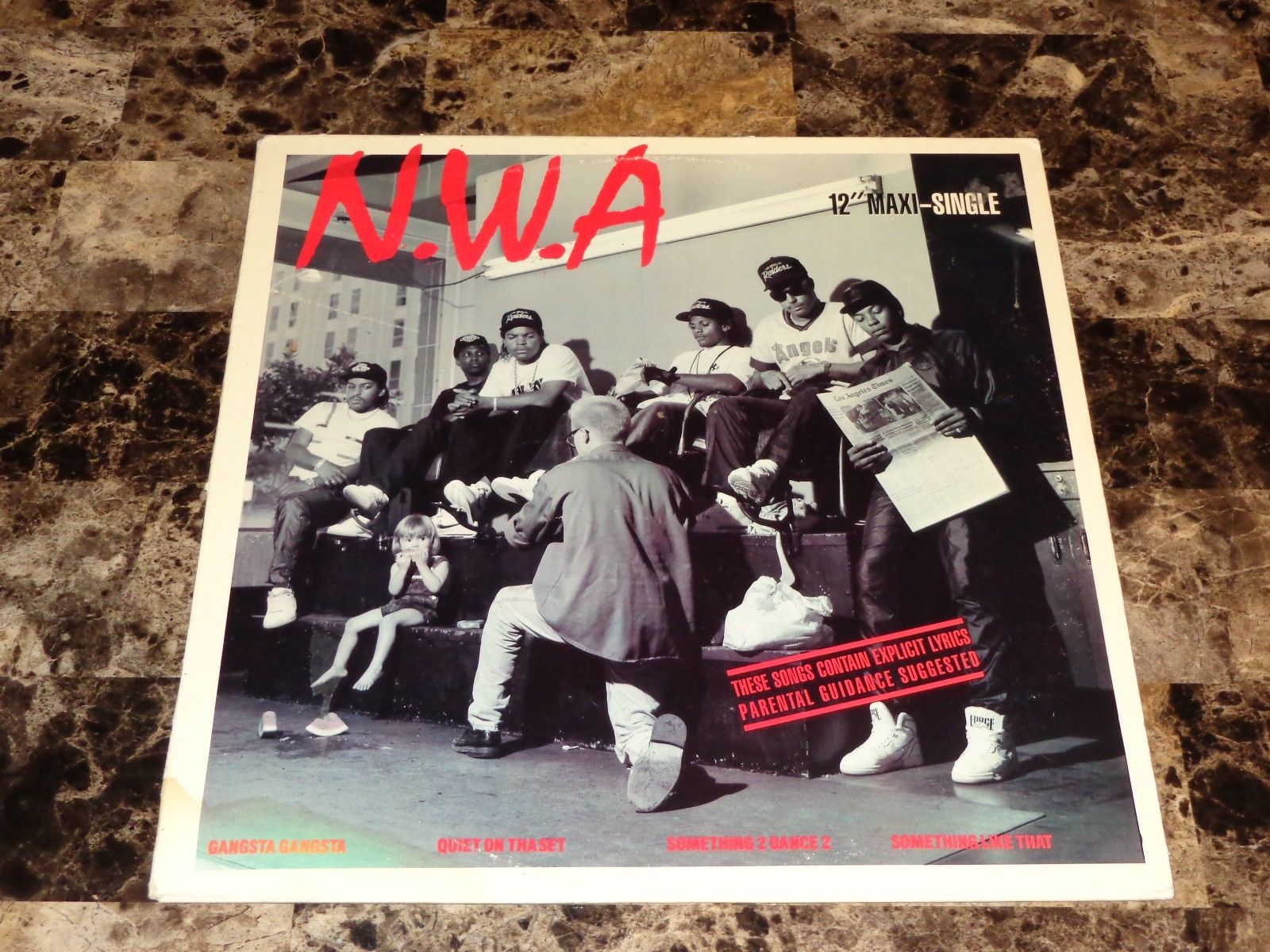 popsike.com - N.W.A. Rare Gangsta Gangsta 12" Vinyl Record NWA Eazy-E ...