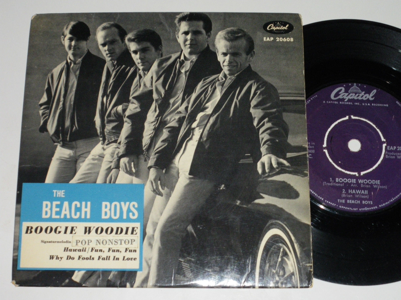 popsike.com - Ultra rare The Beach Boys EP Boogie Woodie Capitol EAP ...