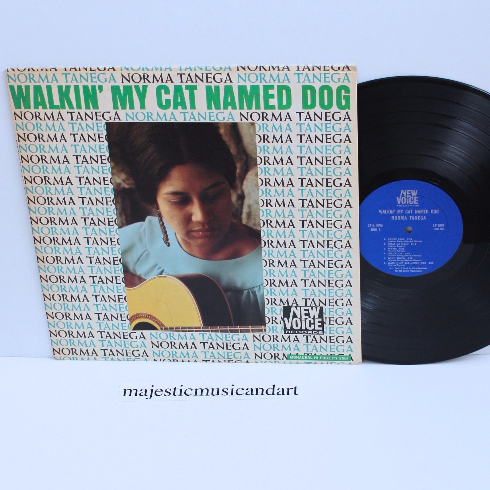 popsike.com - ORIGINAL 1966 MONO NORMA TANEGA WALKIN MY CAT NAMED DOG ...