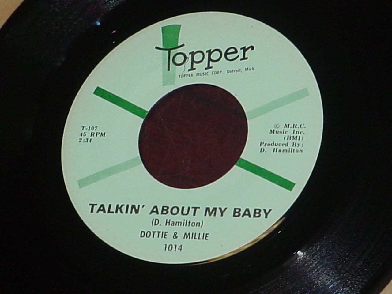 popsike.com - DOTTIE & MILLIE Talkin' About My Baby / Nothing In This ...