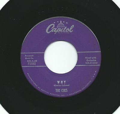 popsike.com - Doo Wop The Cues 'Why' & 'Prince Or Pauper' 1956 Capitol ...