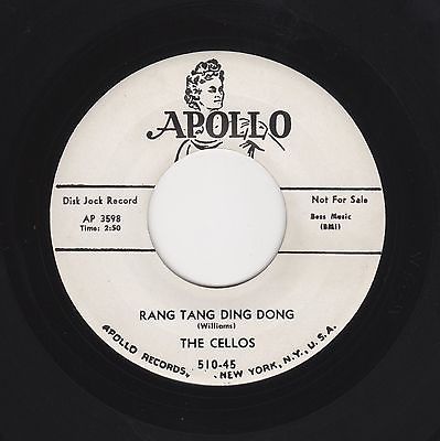 popsike.com - '57 Classic DooWop CELLOS Rang Tang Ding Dong/You Took My ...