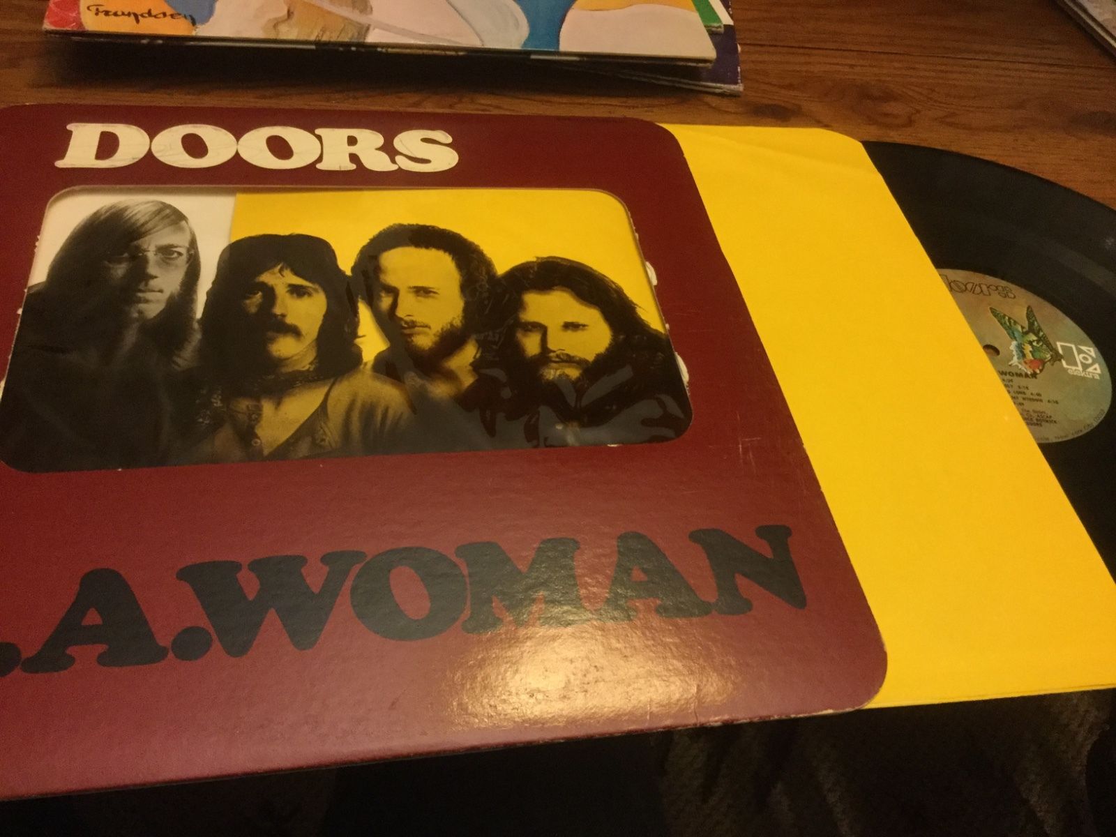 popsike.com - THE DOORS LP L.A. WOMAN 1971 Original Press Cellophane ...