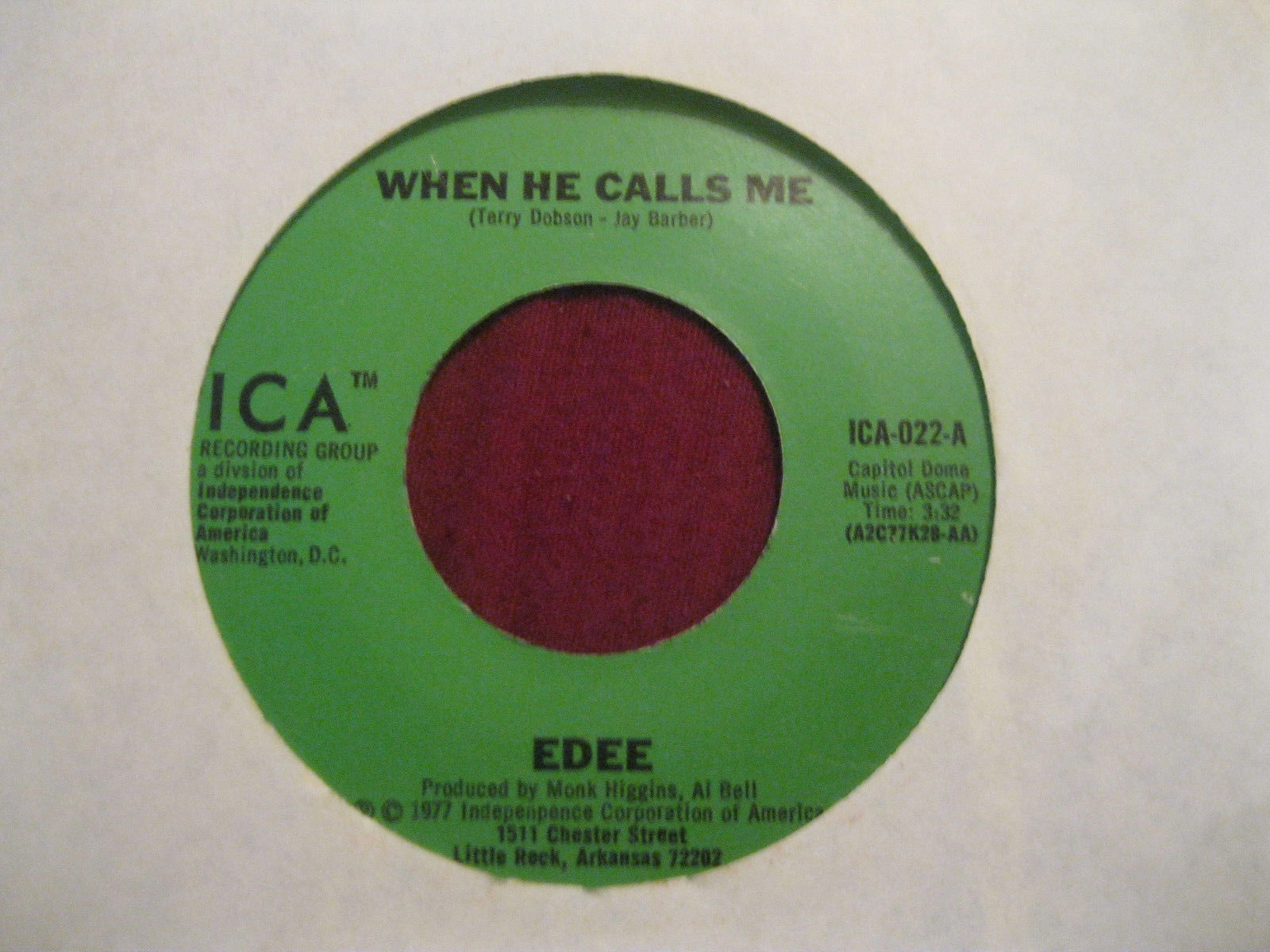 popsike.com - EDEE - WHEN HE CALLS ME / MAKE IT LAST.NICE SOUL ON ICA ...