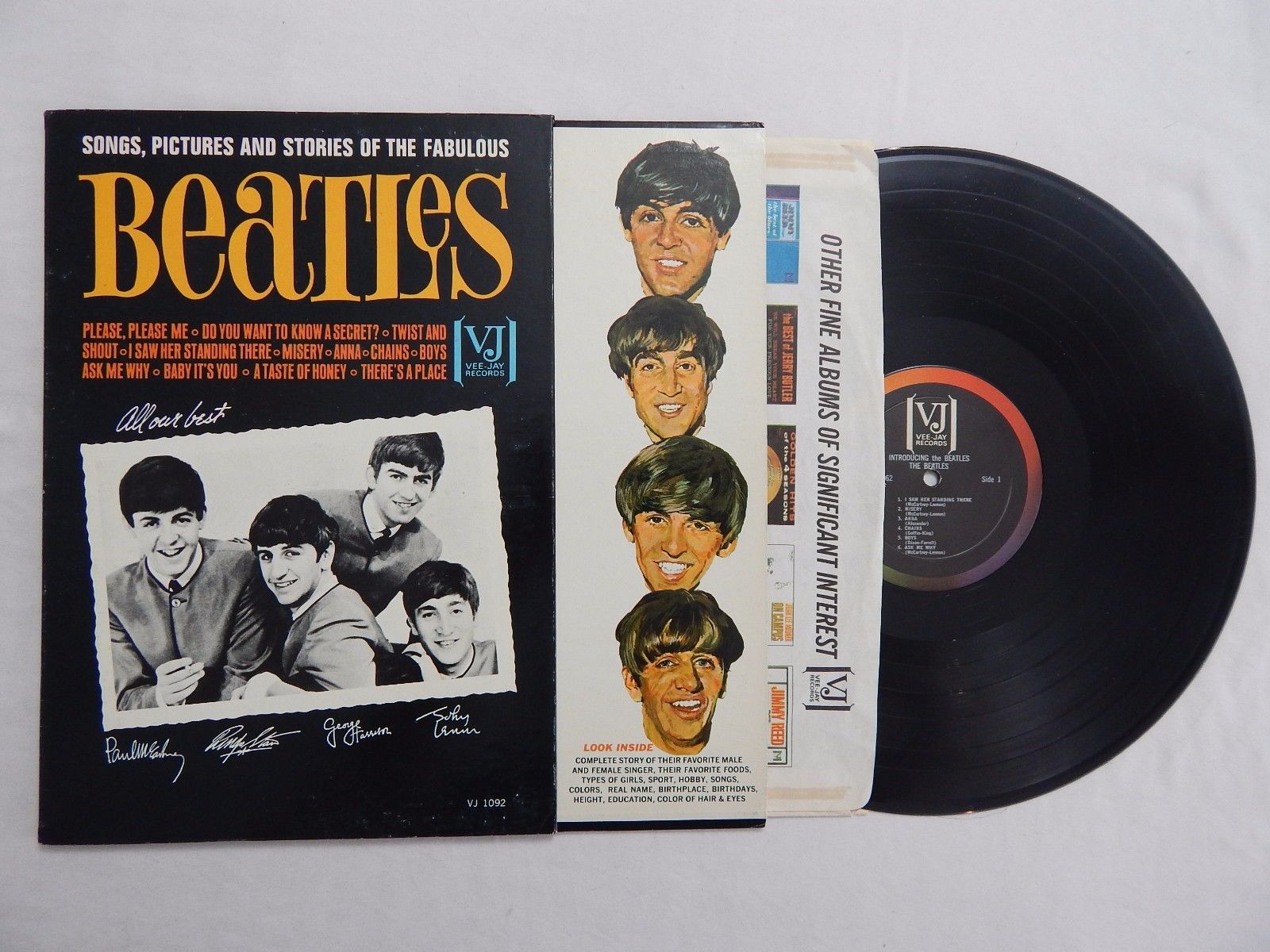 popsike.com - The Beatles LP Songs Pictures and Stories Of The Fabulous ...