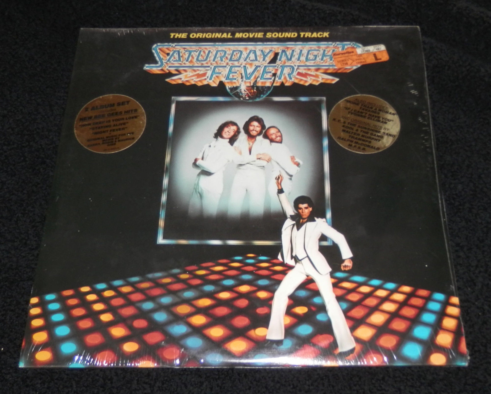 popsike.com - Saturday Night Fever Bee Gees OST 1977 Soundtrack 2 Lp Factory SEALED w/PLUGS ...