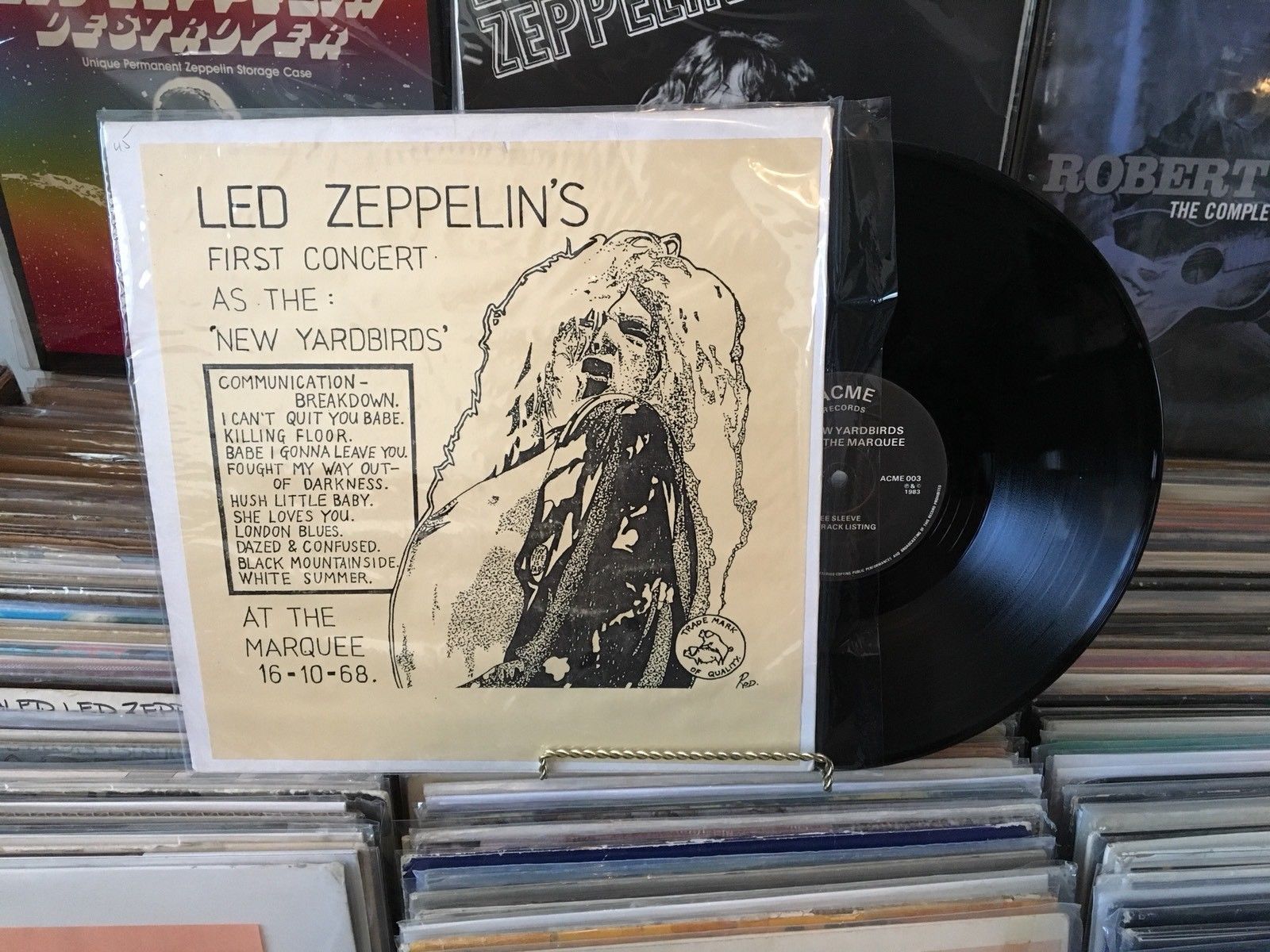 popsike.com - VERY RARE HTF LED ZEPPELIN FIRST CONCERT AS NEW YARDBIRDS ...
