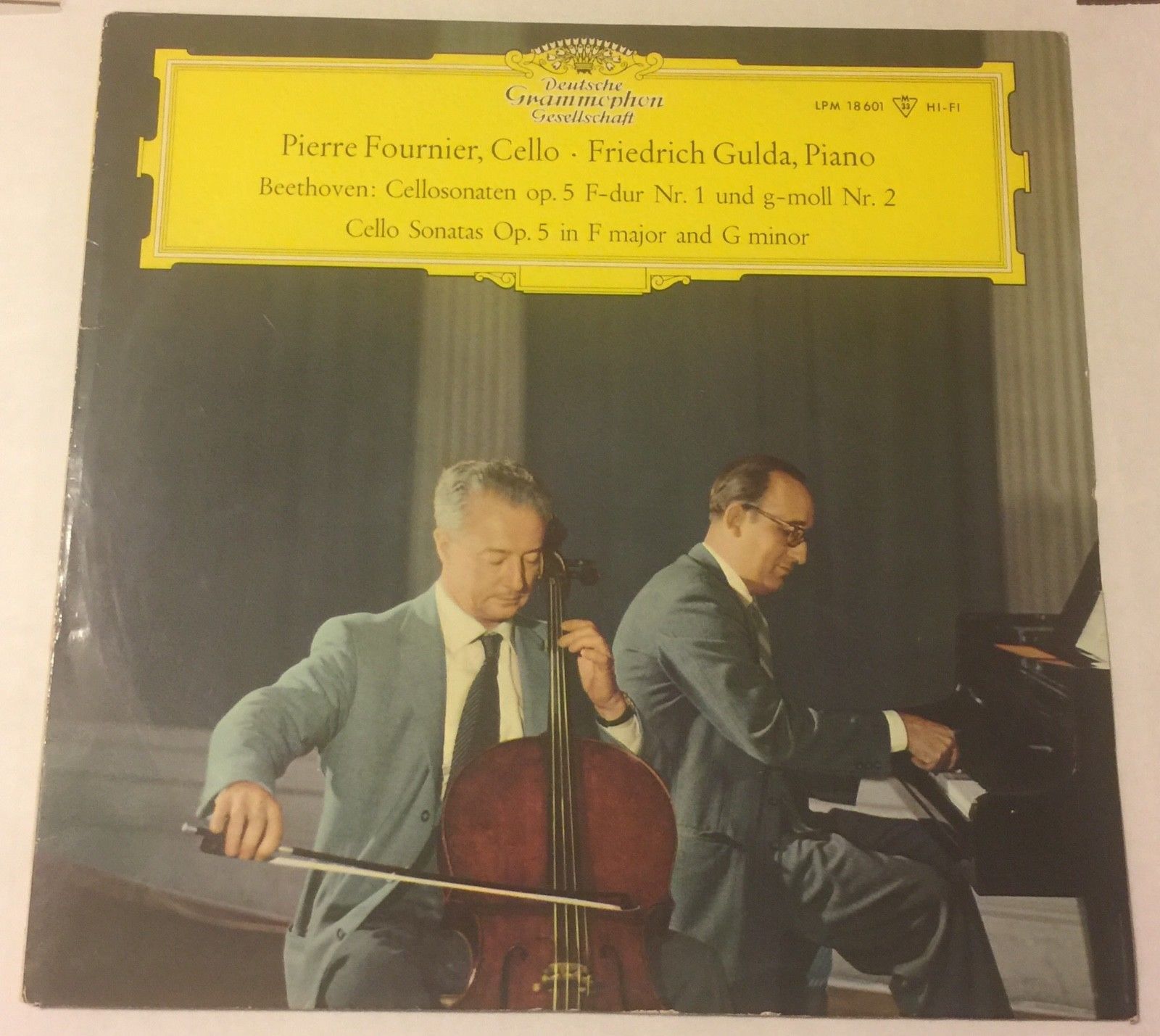 popsike.com - DGG Tulip LPM 18601 Pierre Fournier Violincello Friedrich ...