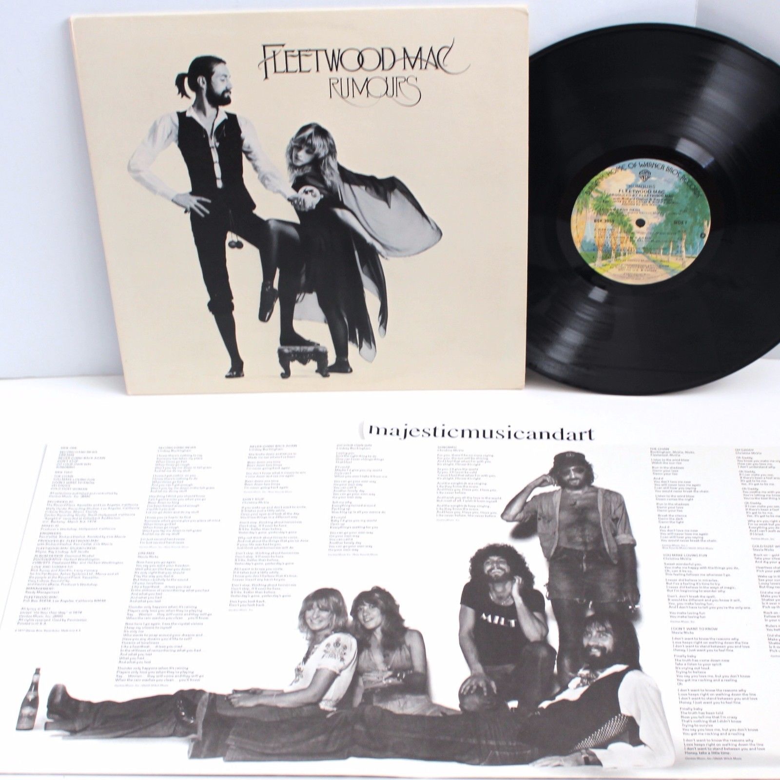 popsike.com - ORIGINAL 1977 FLEETWOOD MAC RUMORS VINYL LP KEN PERRY PRESSING POSTER EX RARE ...