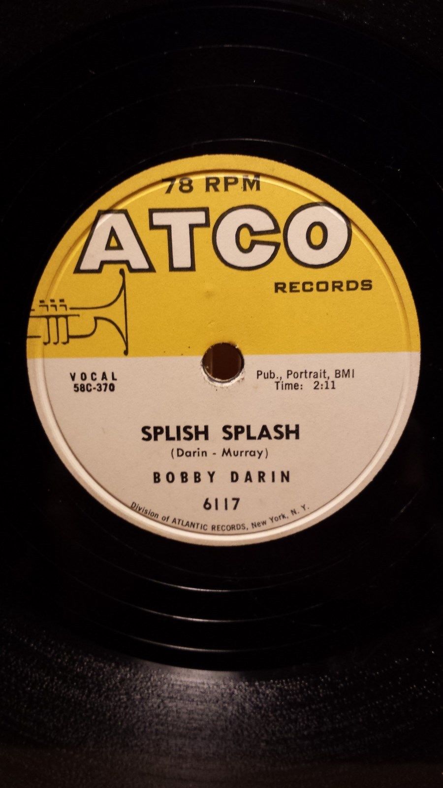 popsike.com - BOBBY DARIN..Rare 78 rpm..'Splish Splash'..ATCO Record ...