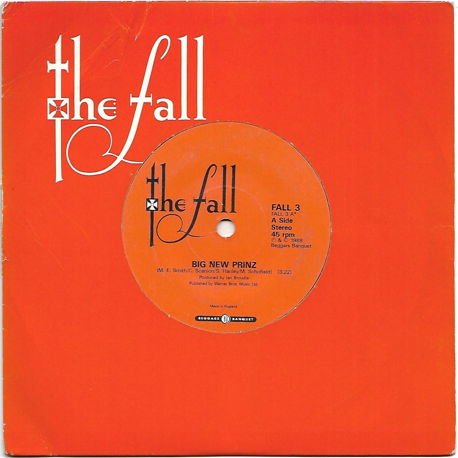 popsike.com - The Fall ?– Big New Prinz 7” single 1988 Beggars Banquet ...
