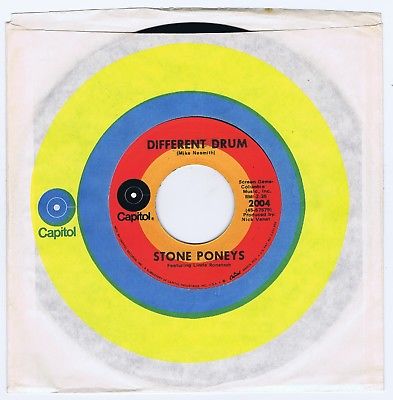 popsike.com - Stone Poneys 45 Different Drum NM 1967 BB # 13 W/Linda ...